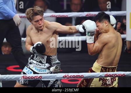 (L to R) Jin Sasaki, Shoki Sakai (JPN), JANUARY 24, 2025 - Boxing : OPBF & WBO Asia Pacific ...