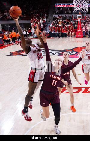 NC State's Saniya Rivers (22) celebrates ahead of Notre Dame's ...