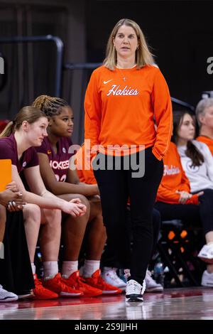 January 26, 2025: Virginia Tech head coach Megan Duffy during the ...