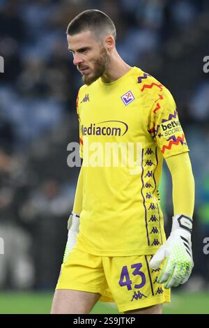 Fiorentina goalkeeper David De Gea during the pre-season friendly match ...
