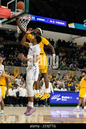 Kansas State guard David N'Guessan dunks the ball against Iowa State ...