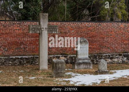 Tombstones in the Ridgely Family Cemetery, Hampton National Historic ...