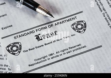 Still Life: Standard Form of Apartment lease agreement with fountain ...
