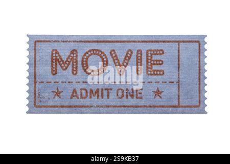 old entry ticket with serial number Stock Photo - Alamy