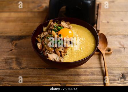 Tororo pork stamina bowl Stock Photo - Alamy