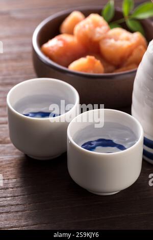 Sake and Karashi Mentaiko ( Spicy cod roe Stock Photo - Alamy