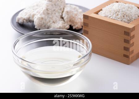 mirin, glutinous rice and rice malt Stock Photo - Alamy