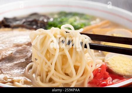 Tonkotsu ramen, Pork bone ramen Stock Photo - Alamy