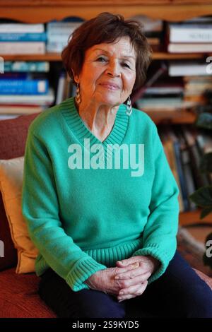 Holocaust survivor Janine Webber during an event at the Foreign ...