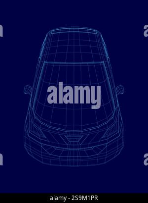 Concept car. Vector rendering of 3d Stock Vector Image & Art - Alamy