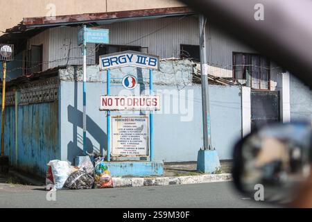 Sign reading "No to drugs" in Davao city, Davao del Sur, Mindanao ...