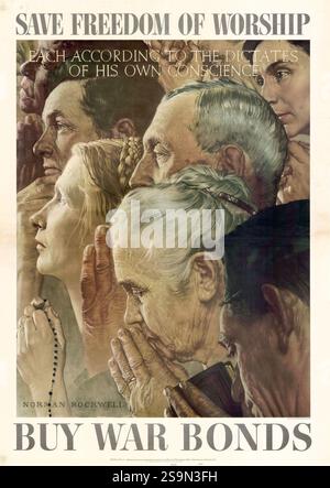 Norman Rockwell illustration - World War II Propaganda (U.S. Government ...