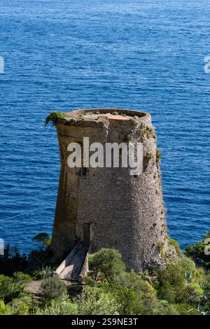 The Asciola tower or Torre a Mare, a medieval Saracen watch tower on ...