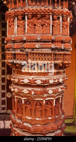 15th-century ruins of the Narajole Rajbari, a historical landmark in ...