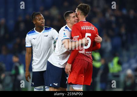 Rome, Italy. 26th Jan, 2025. Marin Pongracic of ACF Fiorentina screms ...