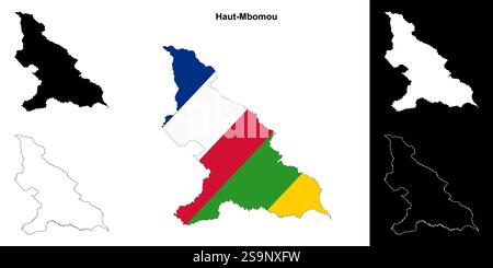 Mbomou prefecture outline map set Stock Vector Image & Art - Alamy