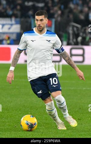 Olimpico Stadium, Rome, Italy - Mattia Zaccagni of SS Lazio celebrates ...