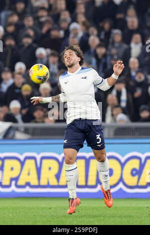 Luca Pellegrini of SS Lazio controls the ball during the Pre-Season friendly match between US ...
