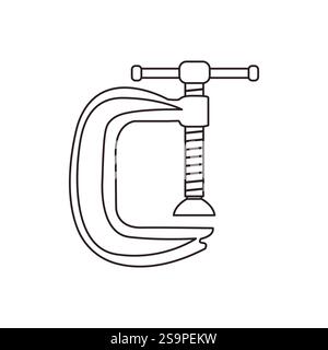 clamp tool emoji symbol sign icon vector illustration Stock Vector ...