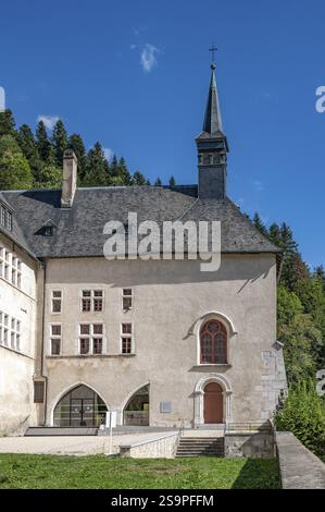 The museum entrance of the Grande Chartreuse, cradle of the Chartreuse ...