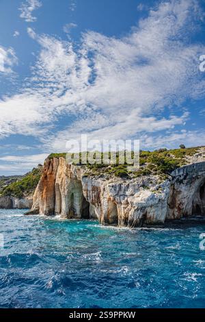 Amazing Panorama of coastline of Zakynthos, Ionian Island, Greece Stock ...
