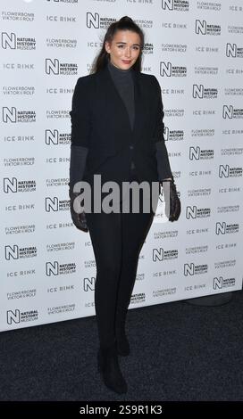 Geo Rushby attends the Natural History Museum Ice Rink Launch Party at ...