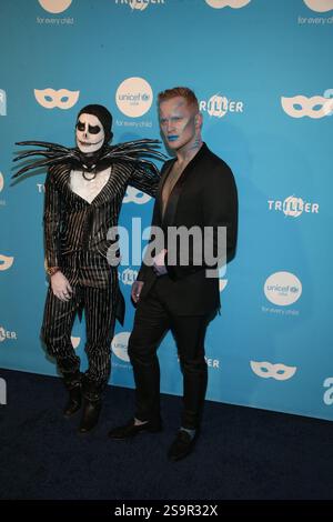 Nats Getty and August Getty at the UNICEF Masquerade Ball, Los Angeles ...