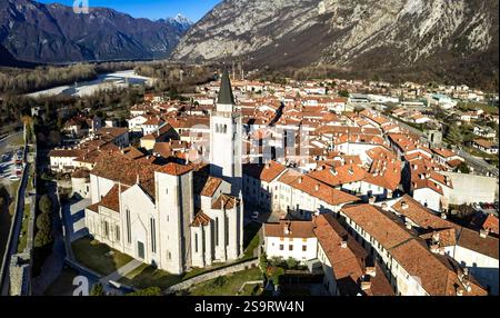 Friuli Venezia Giulia, Italy. The beautiful falls formed by the Arzino ...
