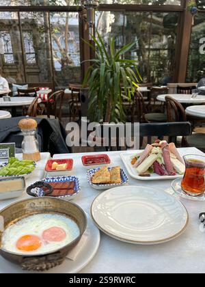 Food, Vibrant table set with traditional eastern european dishes ...