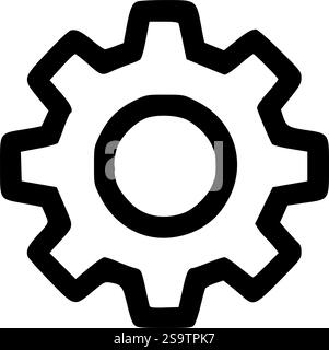 Gear Simple vector icon Stock Vector Image & Art - Alamy