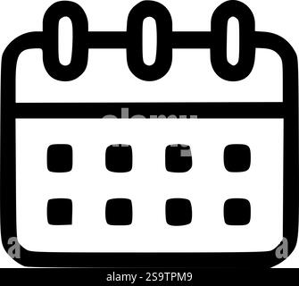 Calendar Simple vector icon Stock Vector Image & Art - Alamy