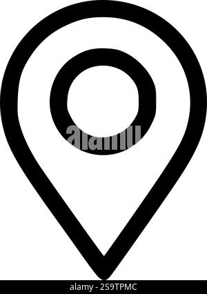Location Simple vector icon Stock Vector Image & Art - Alamy