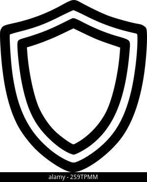Shield Simple vector icon Stock Vector Image & Art - Alamy