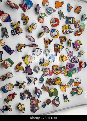 Cartoon pins and cartoon characters. (Photo Luis Gutierrez Norte Photo ...