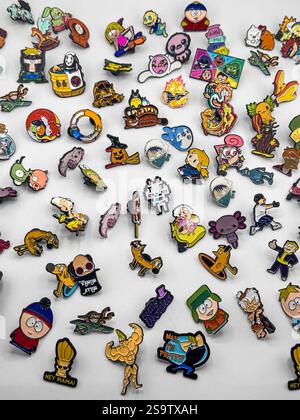 Cartoon pins and cartoon characters. (Photo Luis Gutierrez Norte Photo ...