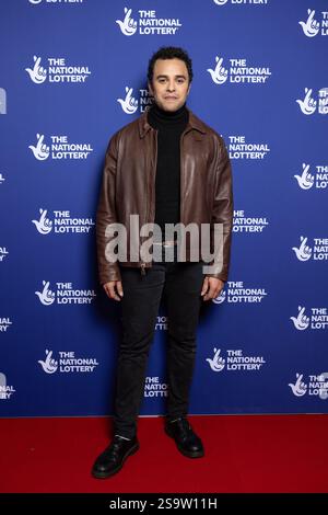 EDITORIAL USE ONLY Luke Bray attends the National Lottery's Big Night ...
