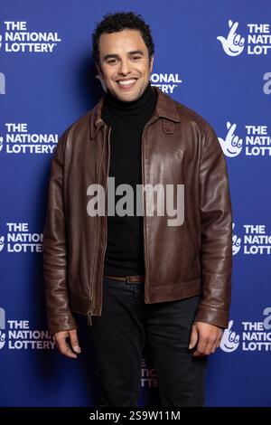EDITORIAL USE ONLY Luke Bray attends the National Lottery's Big Night ...