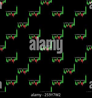 Level Breakout vector Candlestick Chart concept colored icon or sign ...