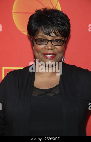 Monique Edwards arrives at the opening night of "The Great Leap" at The ...