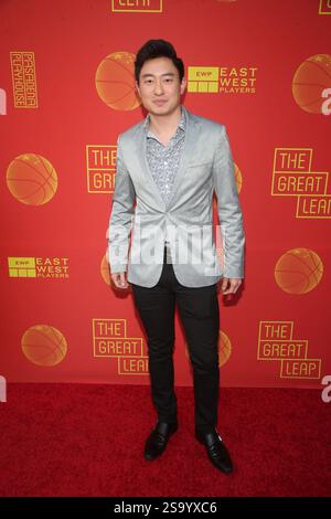 Andrew Ge arrives at the opening night of "The Great Leap" at The ...