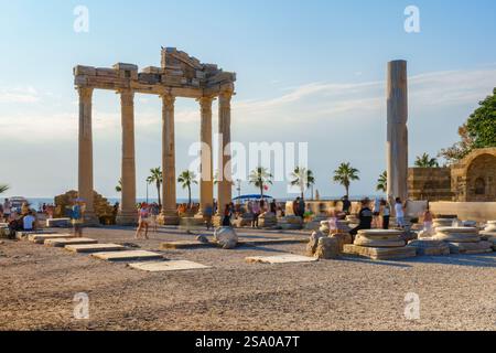 Awesome ruins of the Temple of Apollo in Side, Turkey Stock Photo - Alamy