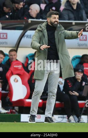Plymouth Argyle manager Miron Muslic reacts during the Emirates FA Cup ...