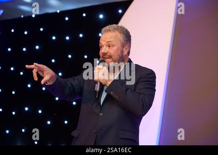 Hal Cruttenden stand up comedian hosting an event in November 2022 ...