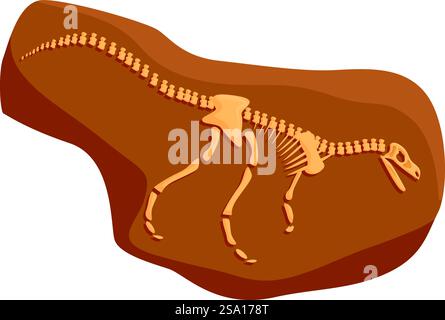 Dinosaur evolution mud layer icon cartoon vector. Biology museum ...