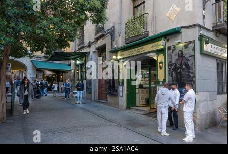Chocolateria San Gines restaurant famous for Churros with chocolate, in ...