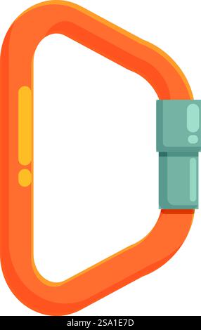 Orange color carbine icon cartoon vector. Camping adventure. Safety ...