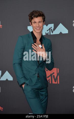 Shawn Mendes arriving on the red carpet at the 2019 MTV Video Music ...