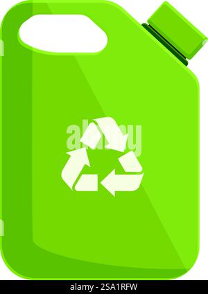 Bio fuel canister icon cartoon vector. Farm nature energy. Power eco ...