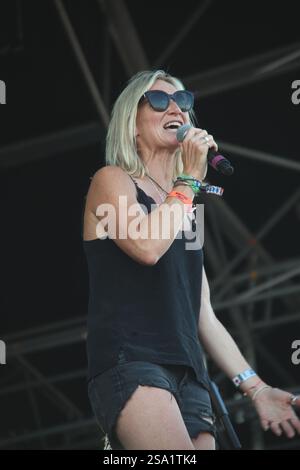 Jo Wiley Performing Live during The Big Feastival, Kingham, Oxfordshire ...