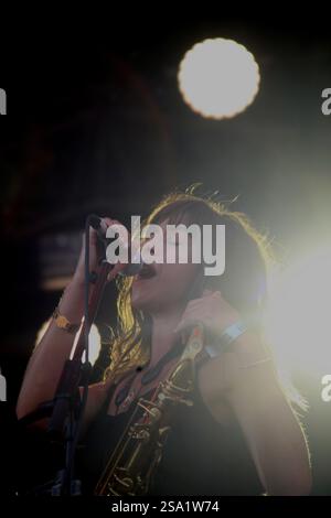 The Zutons Performing Live during The Big Feastival, Kingham ...